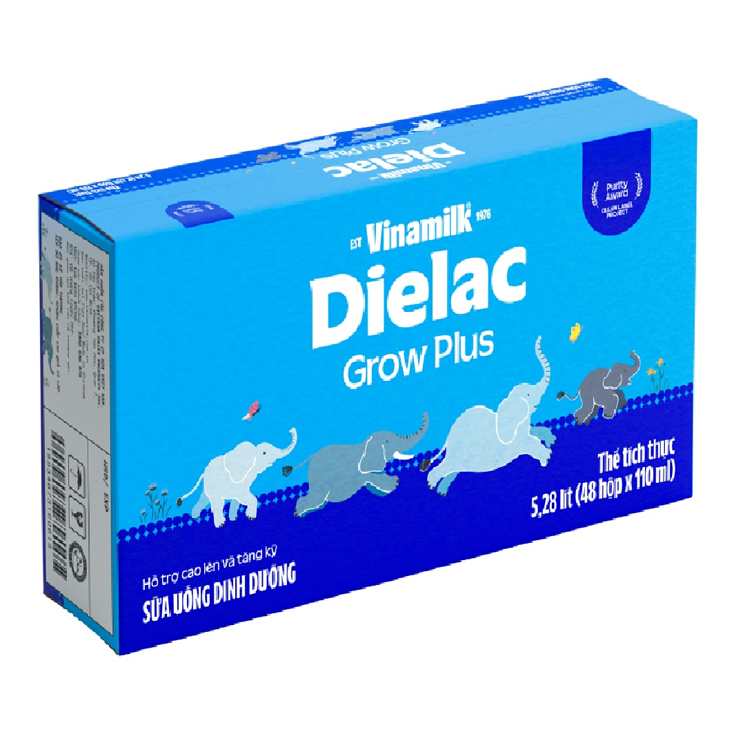 Thùng 48 hộp Sữa Non Vinamilk Dielac Grow Plus (Sữa Uống Dinh Dưỡng) 1 – Ruby Mart