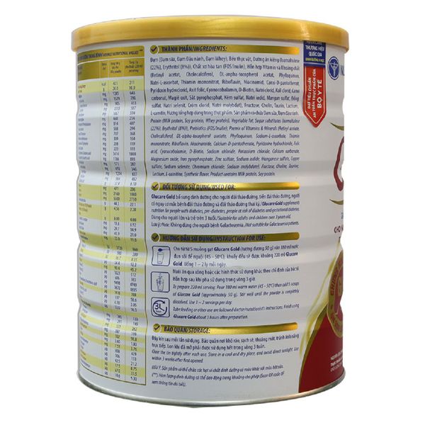 Sữa bột GLUCARE GOLD - 850gr - Nutricare ( giải pháp dinh dưỡng cho ng – Ruby Mart