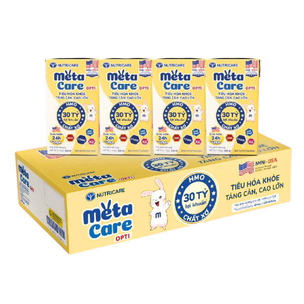 Lốc 4 hộp sữa pha sẵn 110ml MetaCare Opti - Cho bé từ 1 tuổi trở lên ...