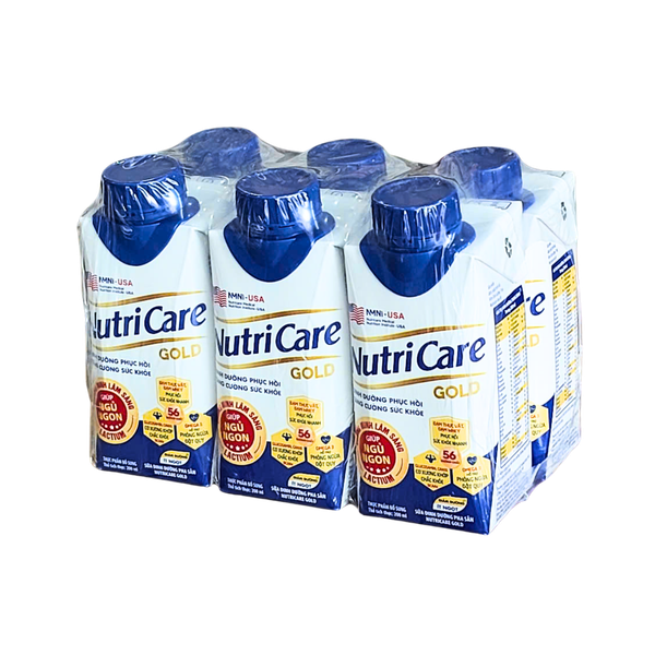 Lốc 6 hộp Nutricare Gold 200ml - Thùng 18 hộp - Dinh dưỡng cho người l – Ruby Mart