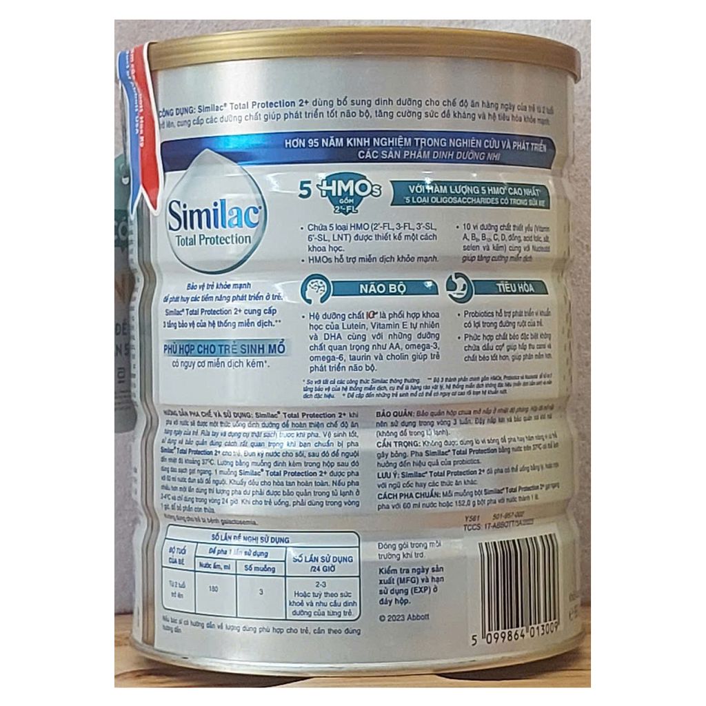 Sữa bột Similac Total Protection 0+ 850g - Cho bé 0 -12 tháng tuổi ...