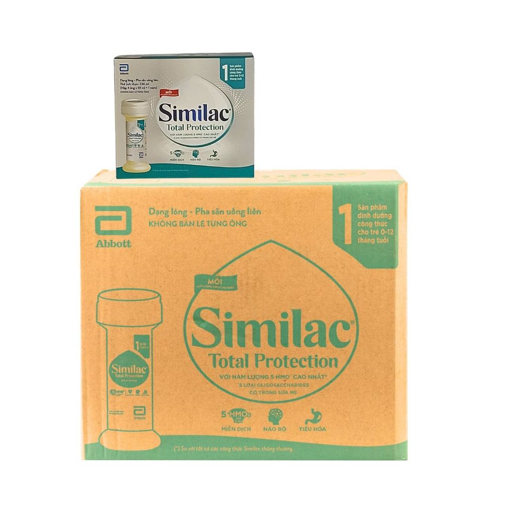 Lốc 4 chai Sữa nước Similac Total Protection dành cho bé sinh mổ hoặc ...