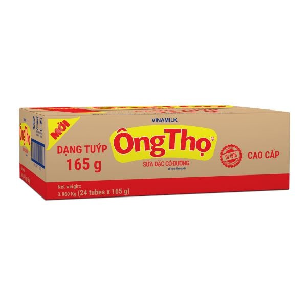 Thùng 24 Tuýp Sữa Đặc Có Đường Ông Thọ Đỏ 165g – Ruby Mart