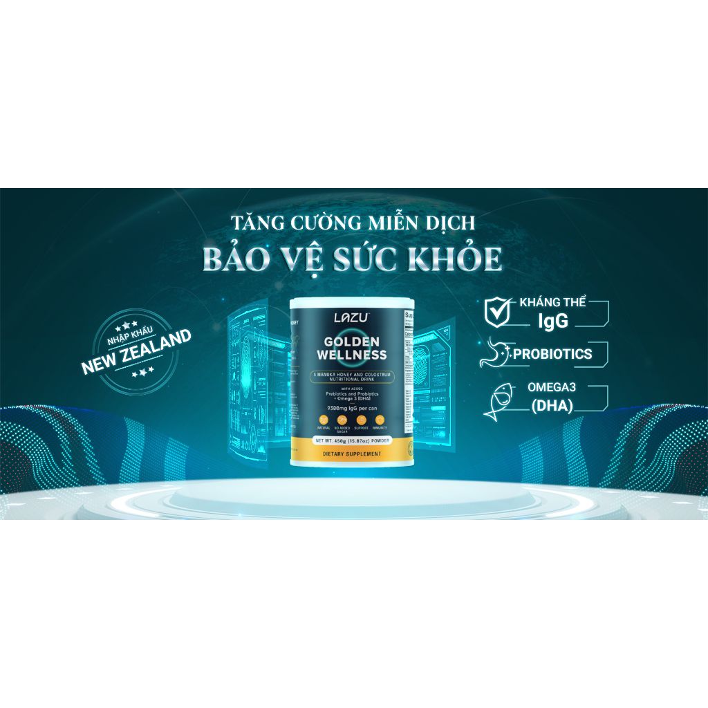 Sữa non kết hợp mật ong Manuka cao cấp LAZU GOLDEN WEL – Ruby Mart