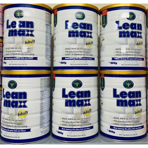Sữa bột Lean Max Adult 900gr ( dinh dưỡng cho người bệnh) – Ruby Mart