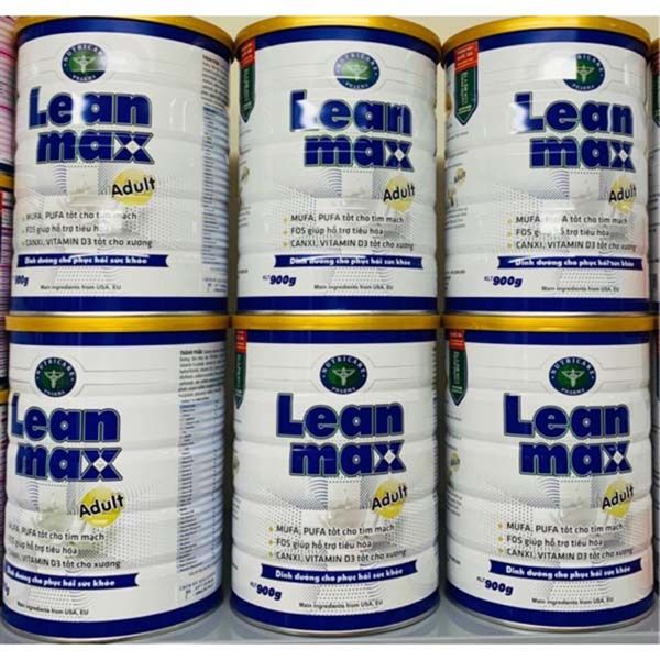 Sữa bột Lean Max Adult 900gr ( dinh dưỡng cho người bệnh) – Ruby Mart