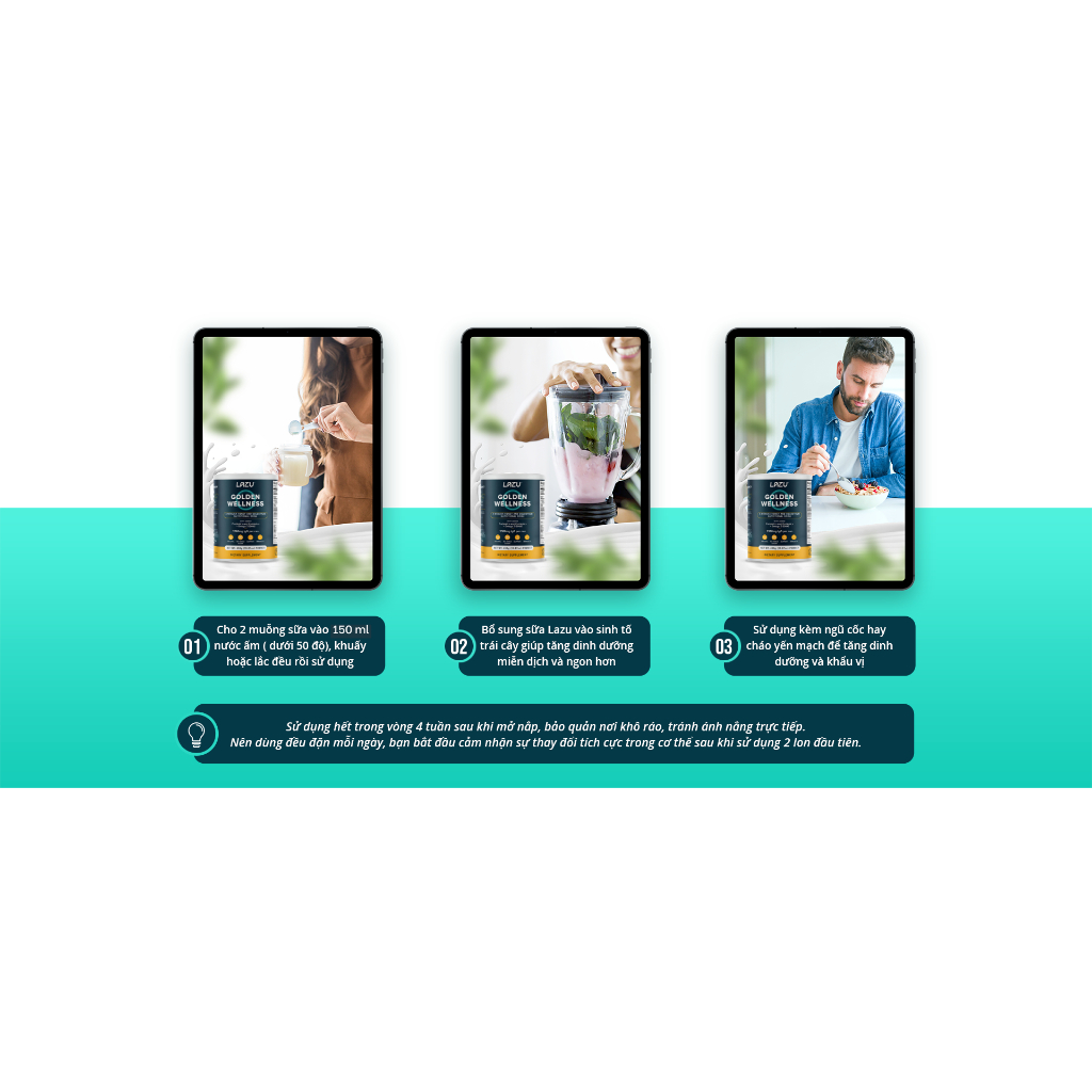 Sữa non kết hợp mật ong Manuka cao cấp LAZU GOLDEN WEL – Ruby Mart