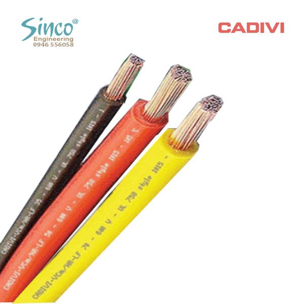 Cáp dân dụng cấp chịu nhiệt cao 105oC không chì VCm/HR-LF-600V – saigonsinco.com