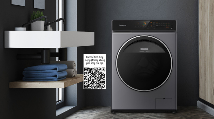 MÁY GIẶT PANASONIC NA-V90FC1LVT , 9KG, INVERTER, LỒNG NGANG, MÀU GHI - – dienmaytrungnhung