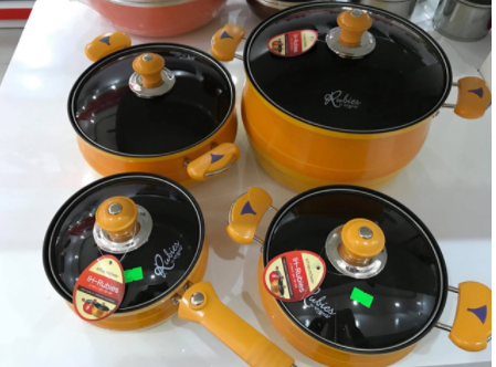 BỘ NỒI KITCHEN IH-1327 ĐỎ 4 MÓN – dienmaytrungnhung