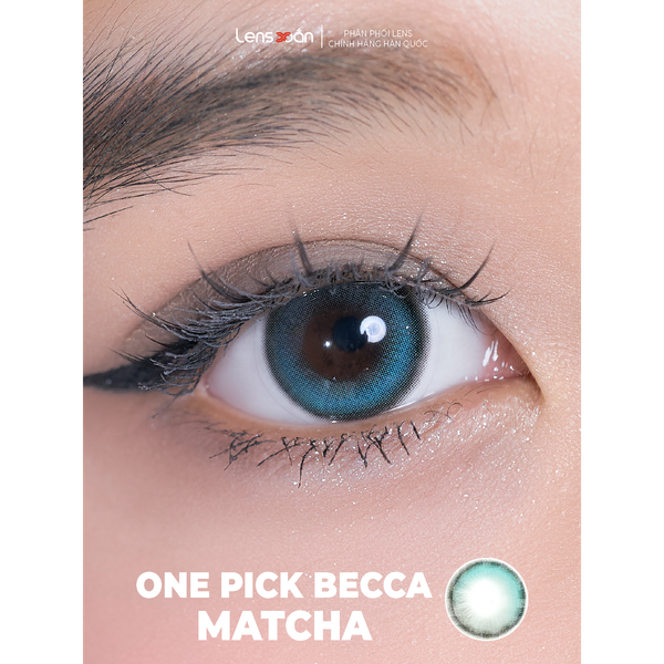 Kính áp tròng One Pick Becca Matcha hãng I-Girl