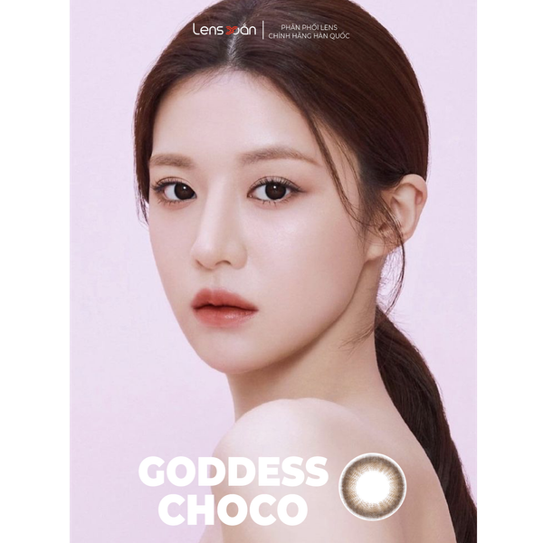 Kính áp tròng Goddess Choco - Lens Me nâu choco ngọt lịm tự nhiên