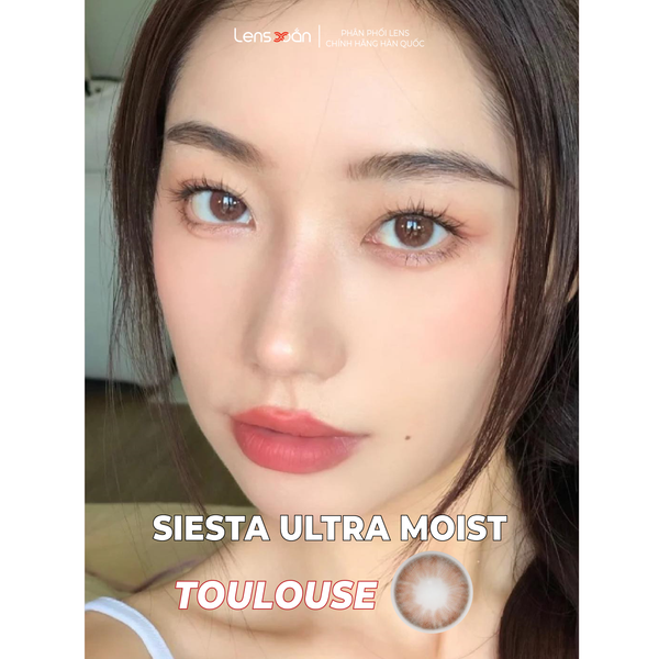 Kính áp tròng Siesta Ultra Moist Toulouse hãng Color CL - Lens nâu cam