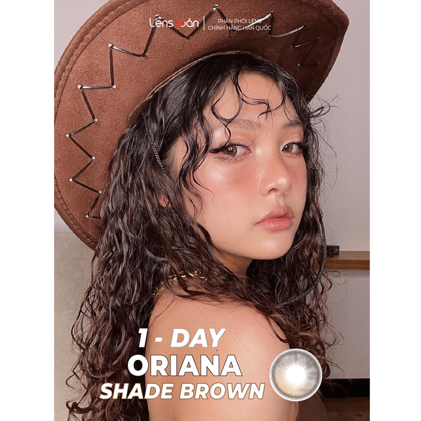 Kính áp tròng 1 ngày Oriana Shade Brown - ISHA | Đeo 24h | Đủ độ cận