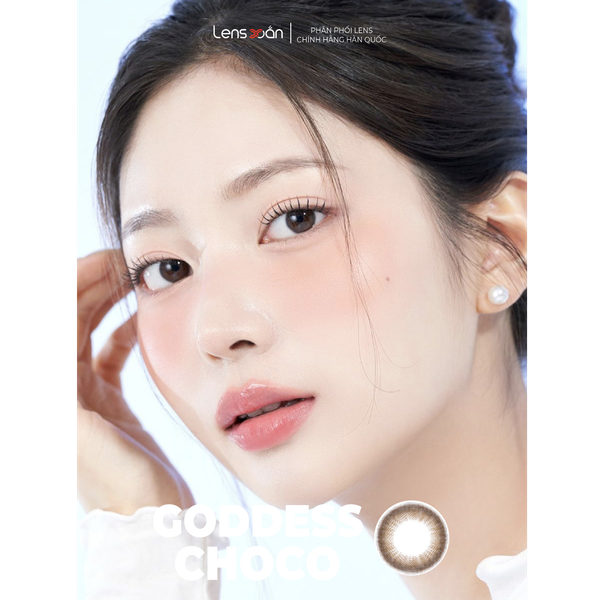 Kính áp tròng Goddess Choco - Lens Me nâu choco ngọt lịm tự nhiên