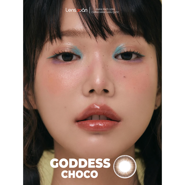 Kính áp tròng Goddess Choco - Lens Me nâu choco ngọt lịm tự nhiên