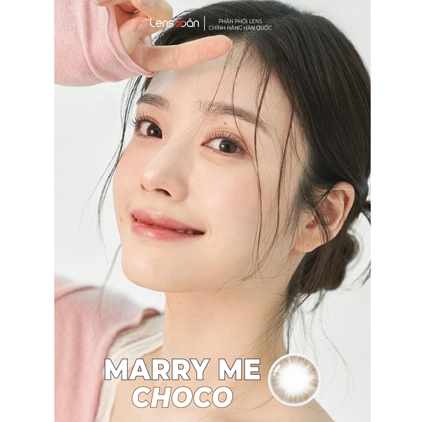 Kính áp tròng Marry Me Choco hãng Olens - Nâu Choco ấm áp tự nhiên