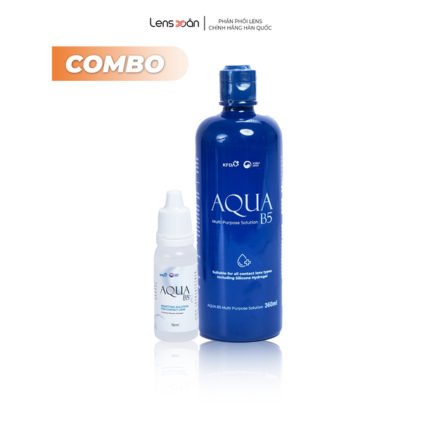 AQUA B5 Combo Ngâm 360ml và Nhỏ mắt
