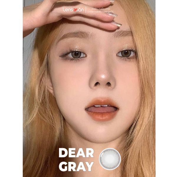 Lens 6 tháng Dear Gray hãng OLENS - Hàn Quốc, Lens Black Pink