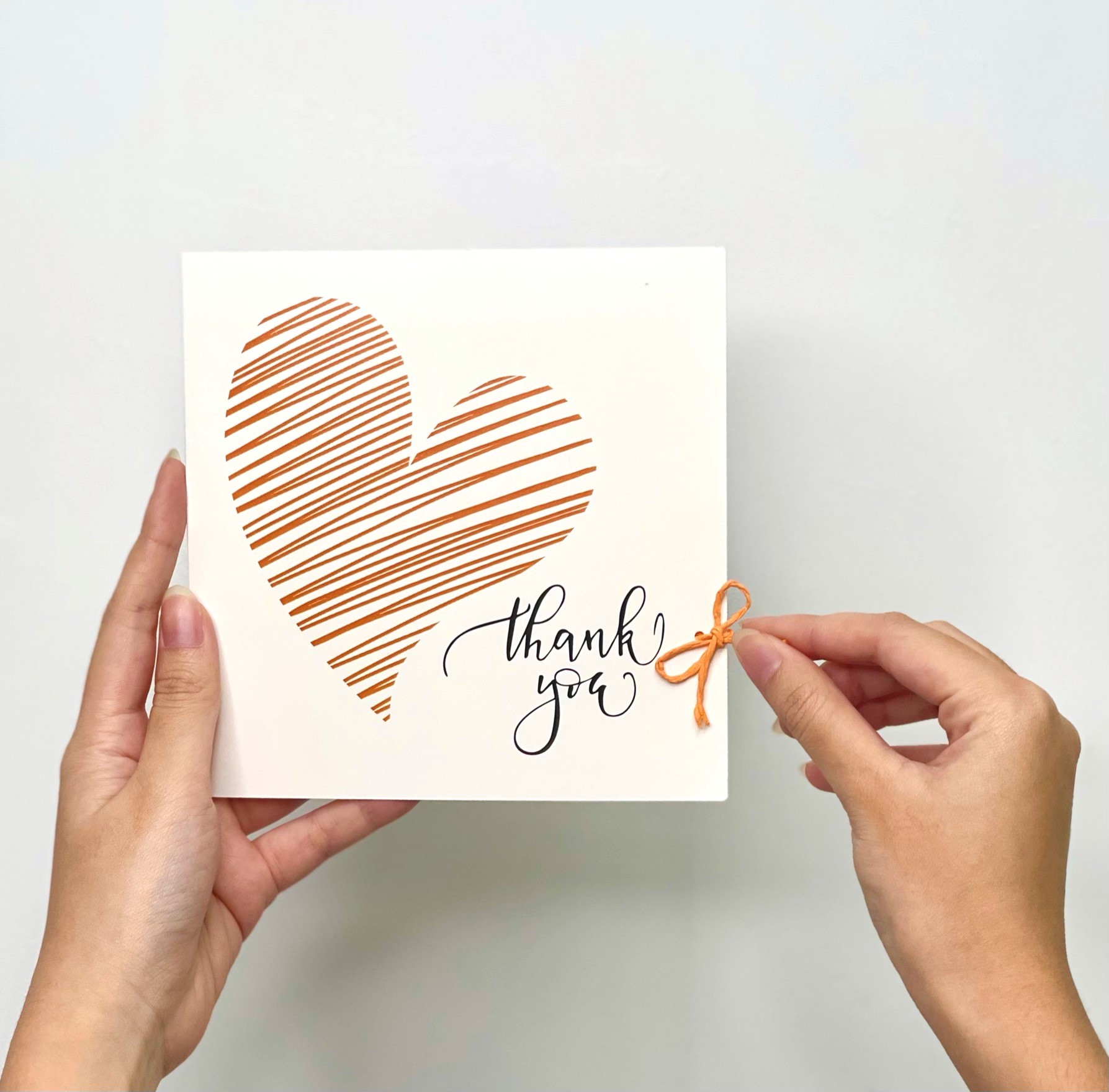 Thiệp cảm ơn Trái tim (Heart Thank you card) – DC 's Signature Factorie