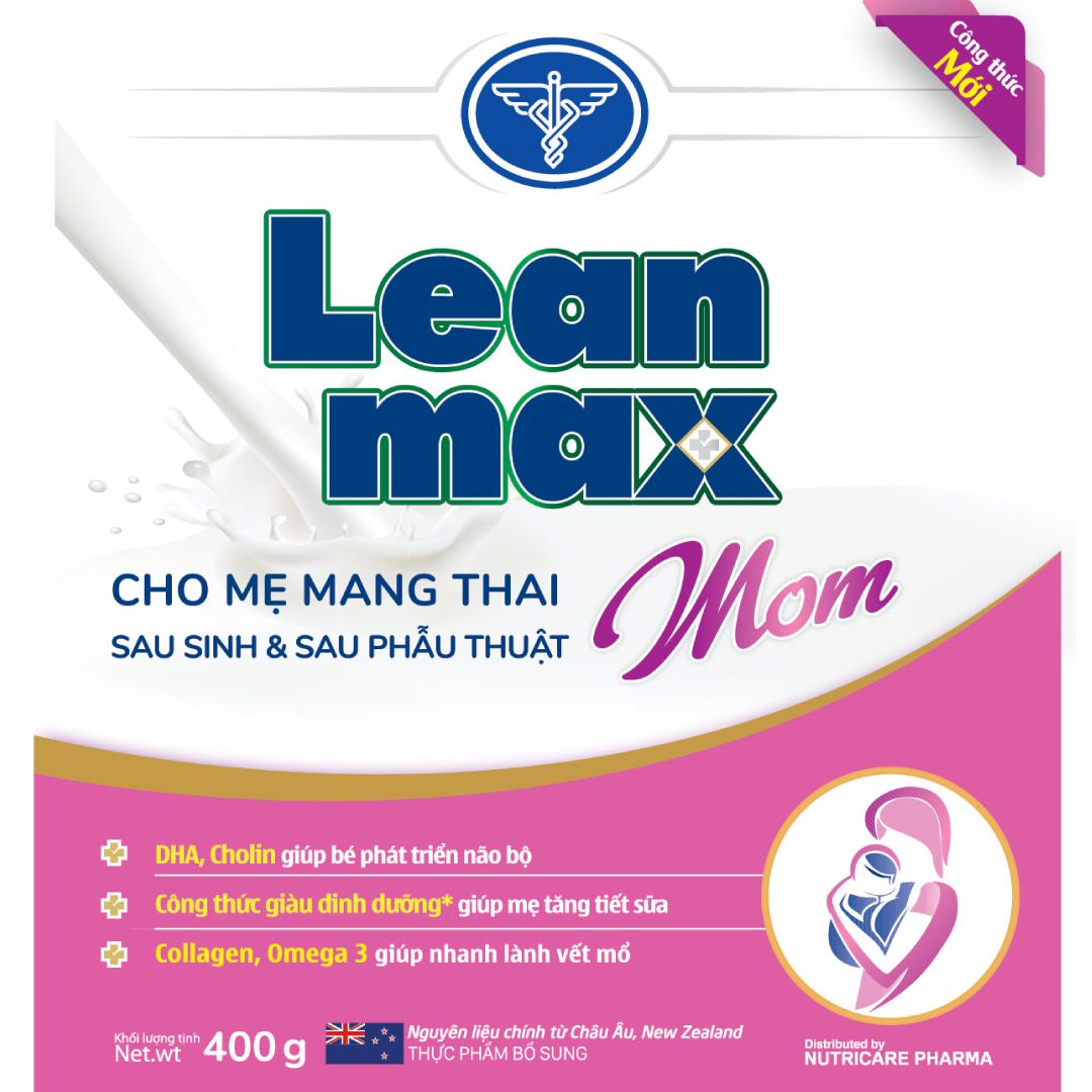 01 lon Leanmax Mom 850g - Dinh dưỡng cho mẹ bầu và cho con bú – Dinh ...