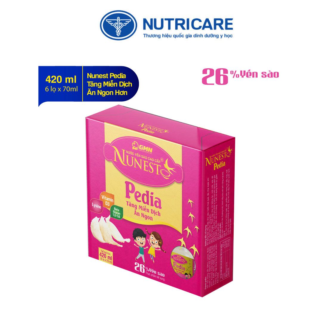 Lốc Yến Nunest Pedia Với 26% Yến Thật Cho Trẻ Biếng Ăn, Suy Nhược ...
