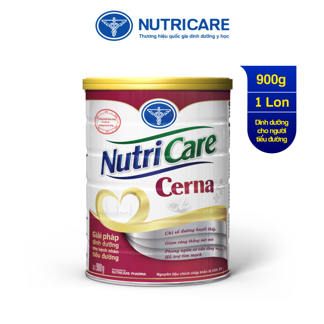 Sữa Nutricare Cerna 900g - Sữa dành cho bệnh nhân tiểu đường – Dinh dưỡng y học
