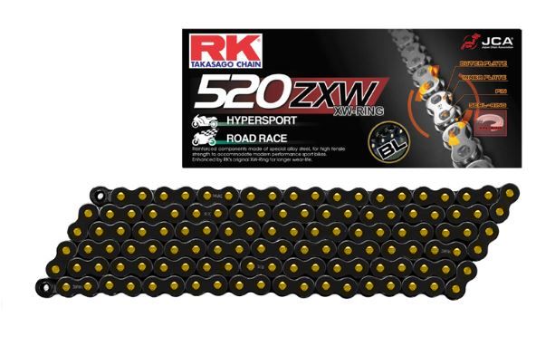 Sên RK Nhật Bản X-ring 520 ZXW màu đen vàng (BG) – Anywhere Man