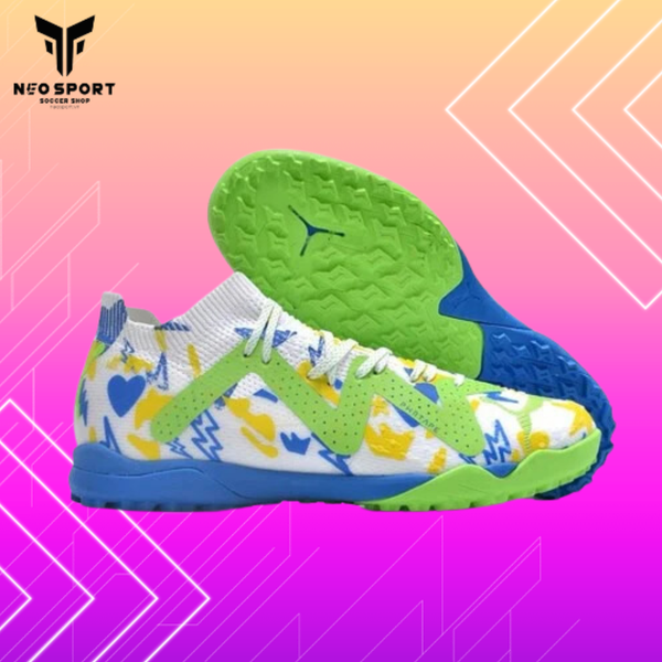 Giày Bóng Đá Cỏ Nhân Tạo Puma Future Ultimate Neymar Bo Thun Trắng/Vàn – NEO SPORT