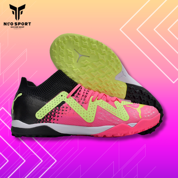 Giày Bóng Đá Cỏ Nhân Tạo Puma Future Ultimate Trick Bo Thun Hồng/Chuối – NEO SPORT