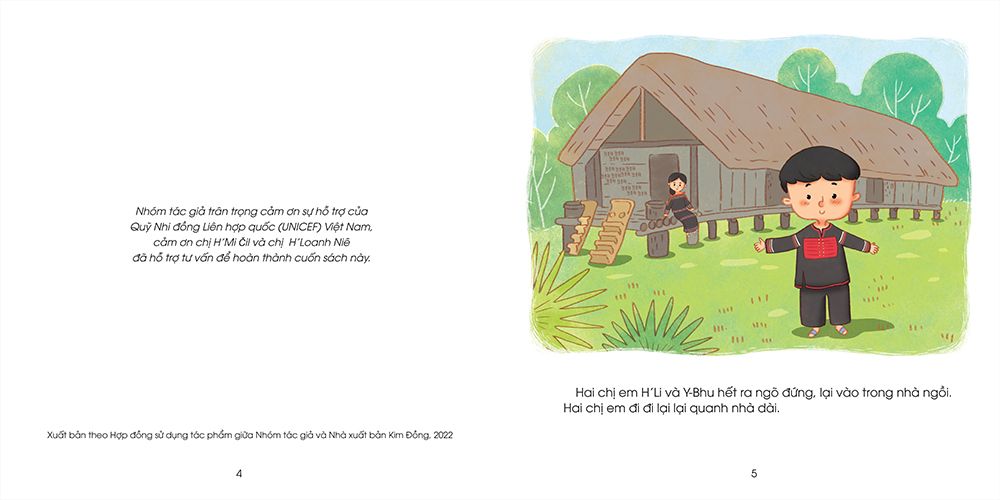 Những đứa trẻ hạnh phúc - Cây dưa lê và hai đứa trẻ - Bạn nhỏ dân tộc ...