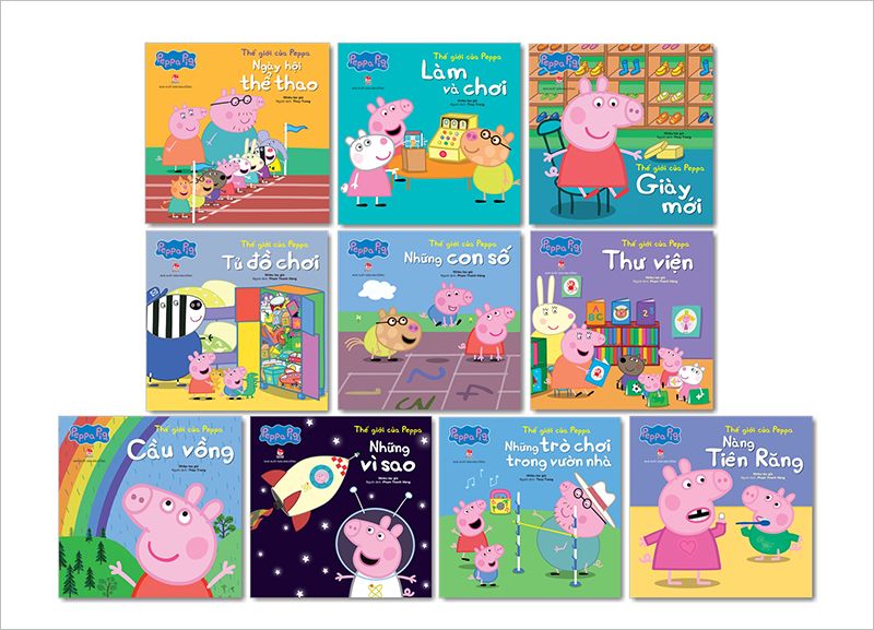 Combo Thế giới của Peppa (10 quyển) - Bộ 4 – Nhà xuất bản Kim Đồng