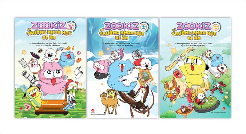 Combo Zookiz và trường khoa học bí ẩn (3 tập) (Tặng kèm Sticker + Thướ ...
