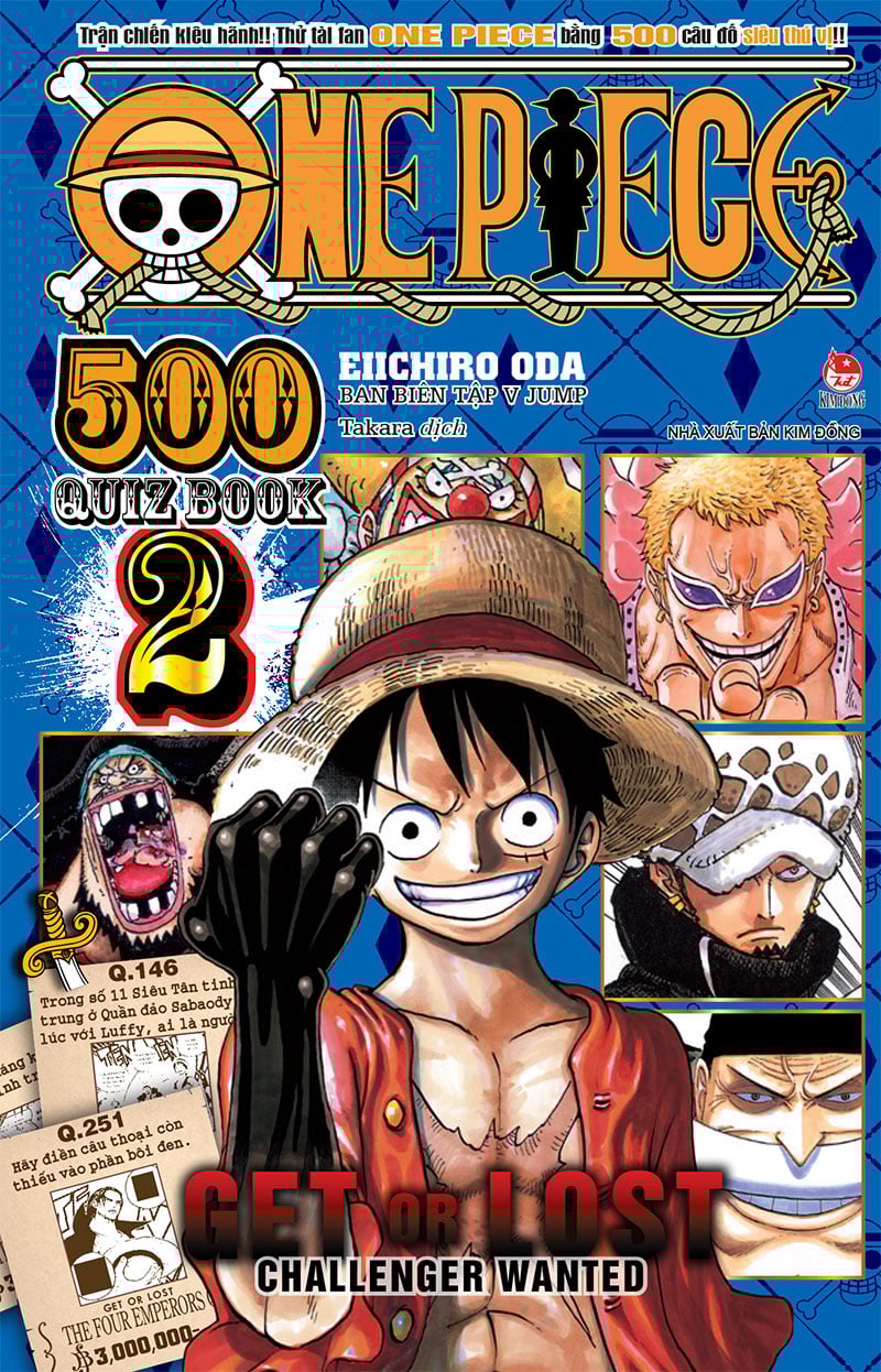 One Piece 500 Quiz Book - Tập 2 – Nhà xuất bản Kim Đồng