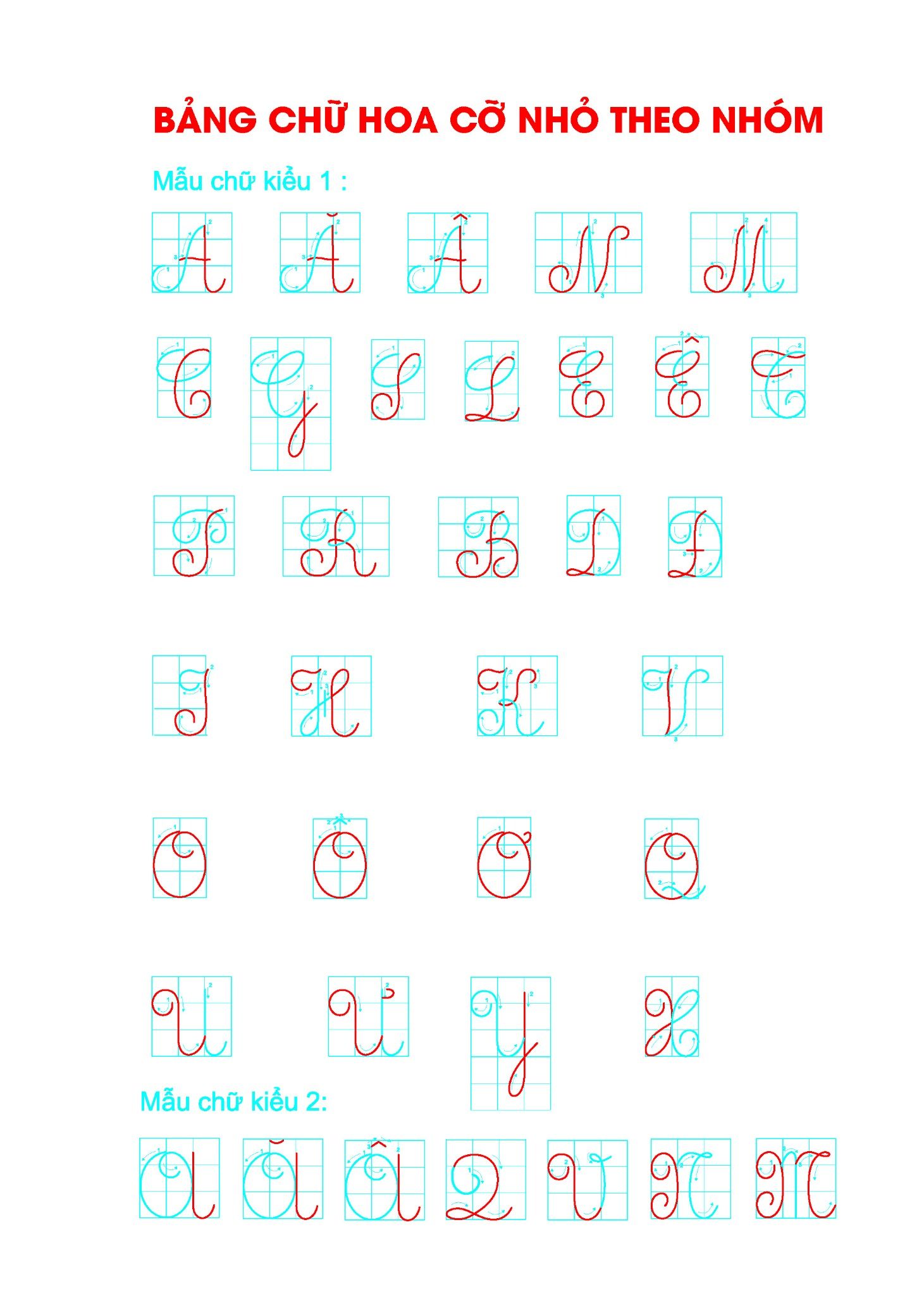 Bé luyện viết chữ đẹp - Luyện viết chữ hoa - Cỡ chữ nhỏ – Nhà xuất bản Kim Đồng