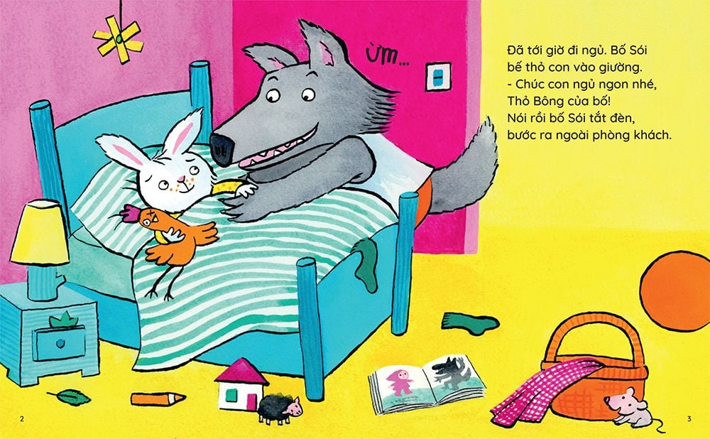 Bố Sói - Con Thỏ - Ngủ đi con yêu! – Nhà xuất bản Kim Đồng