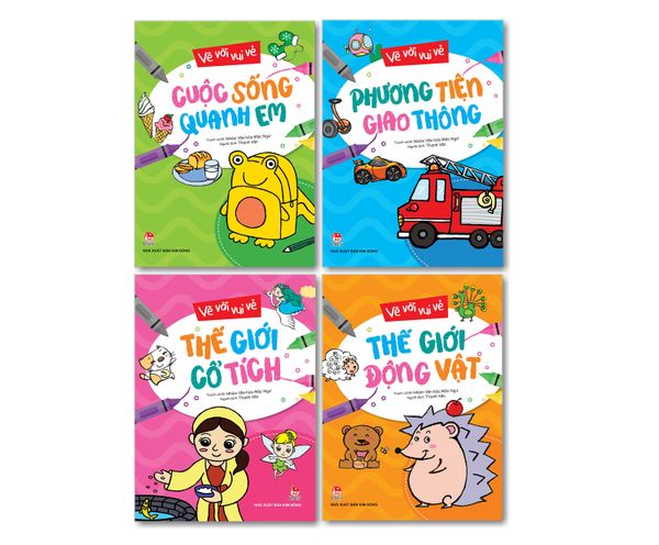 Combo Vẽ vời vui vẻ (4 quyển) – Nhà xuất bản Kim Đồng