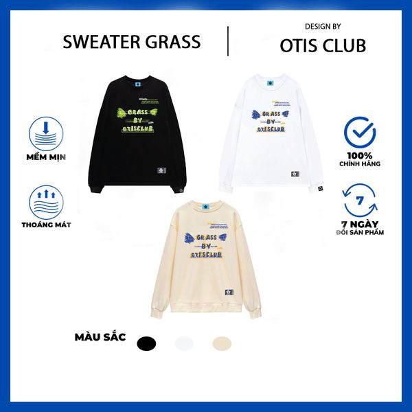Áo thun tay dài Unisex Local Brand Otis Club - Sweater GRASS – otisclub