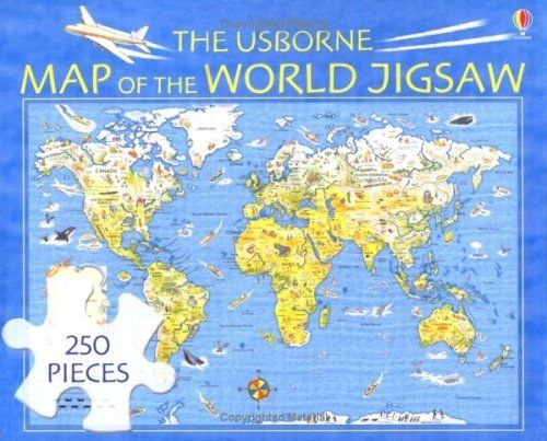 Usborne map of the world jigsaw – May Book Shop