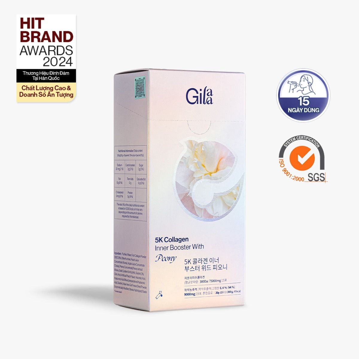Combo 2 Nước Uống Collagen Hàn Quốc Siêu Phân Tử 300DA – Gilaa