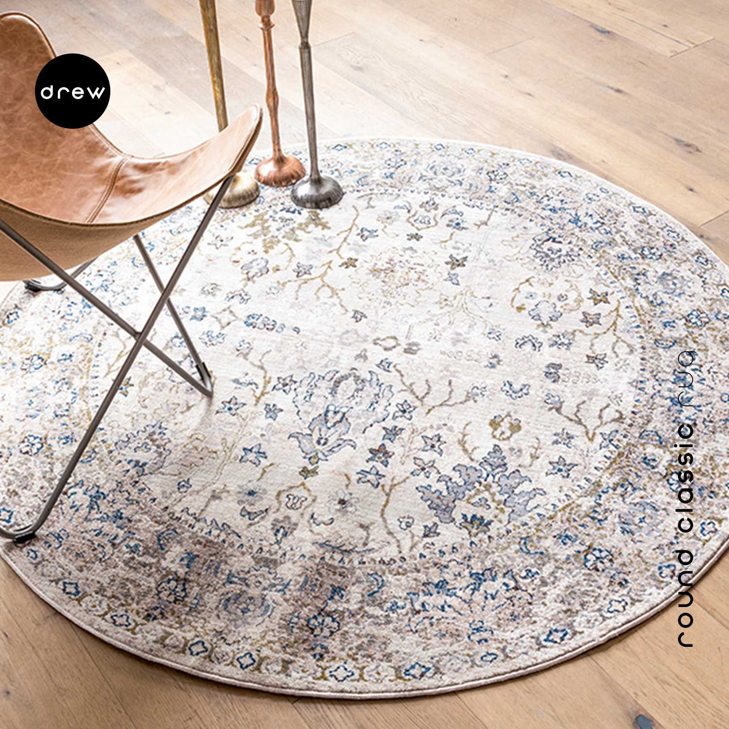 Round Classic Rug TFN-01 – Studio by Drew