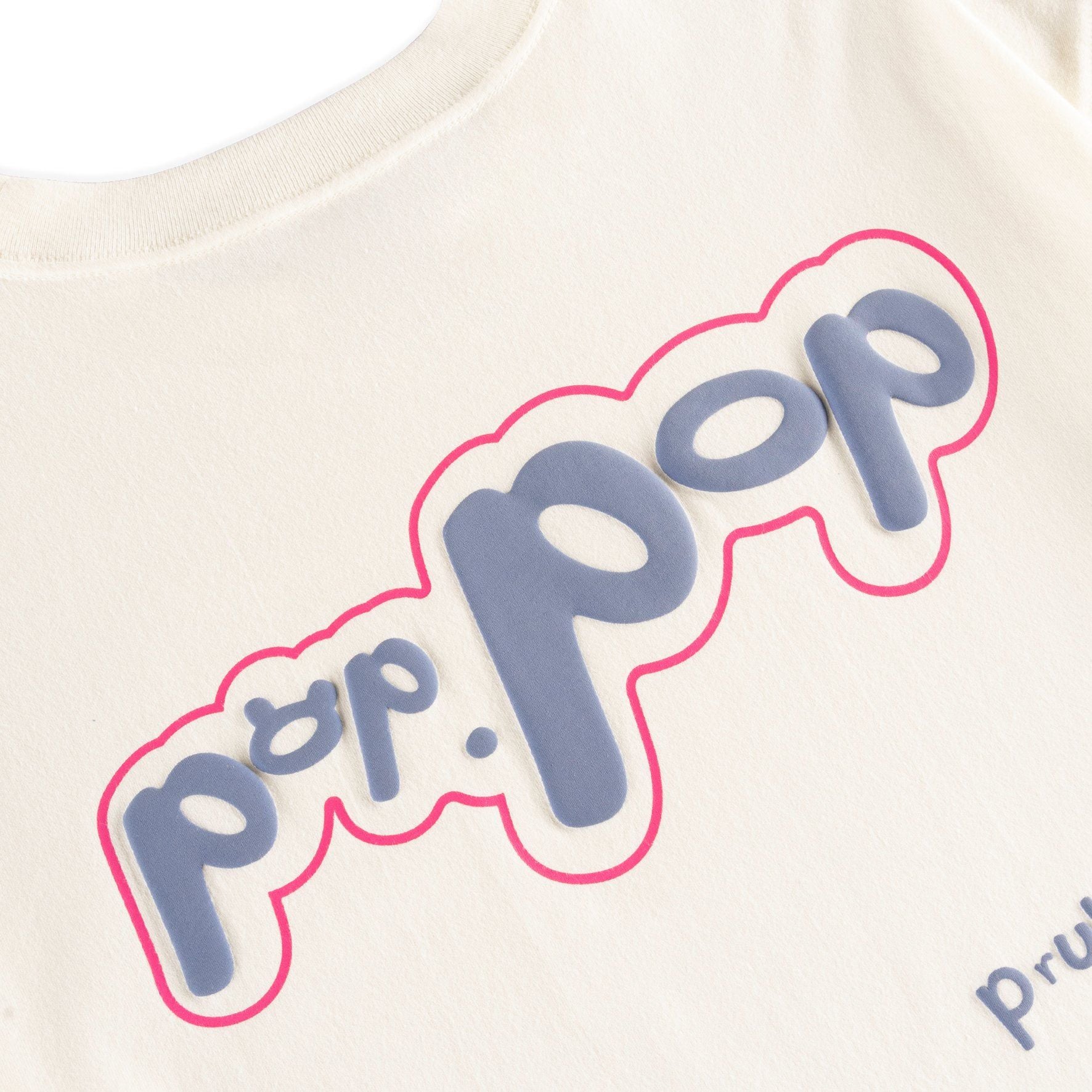 POPPOP BUBLLE BASIC LOGO TSHIRT CREAM/ – Poppophihi
