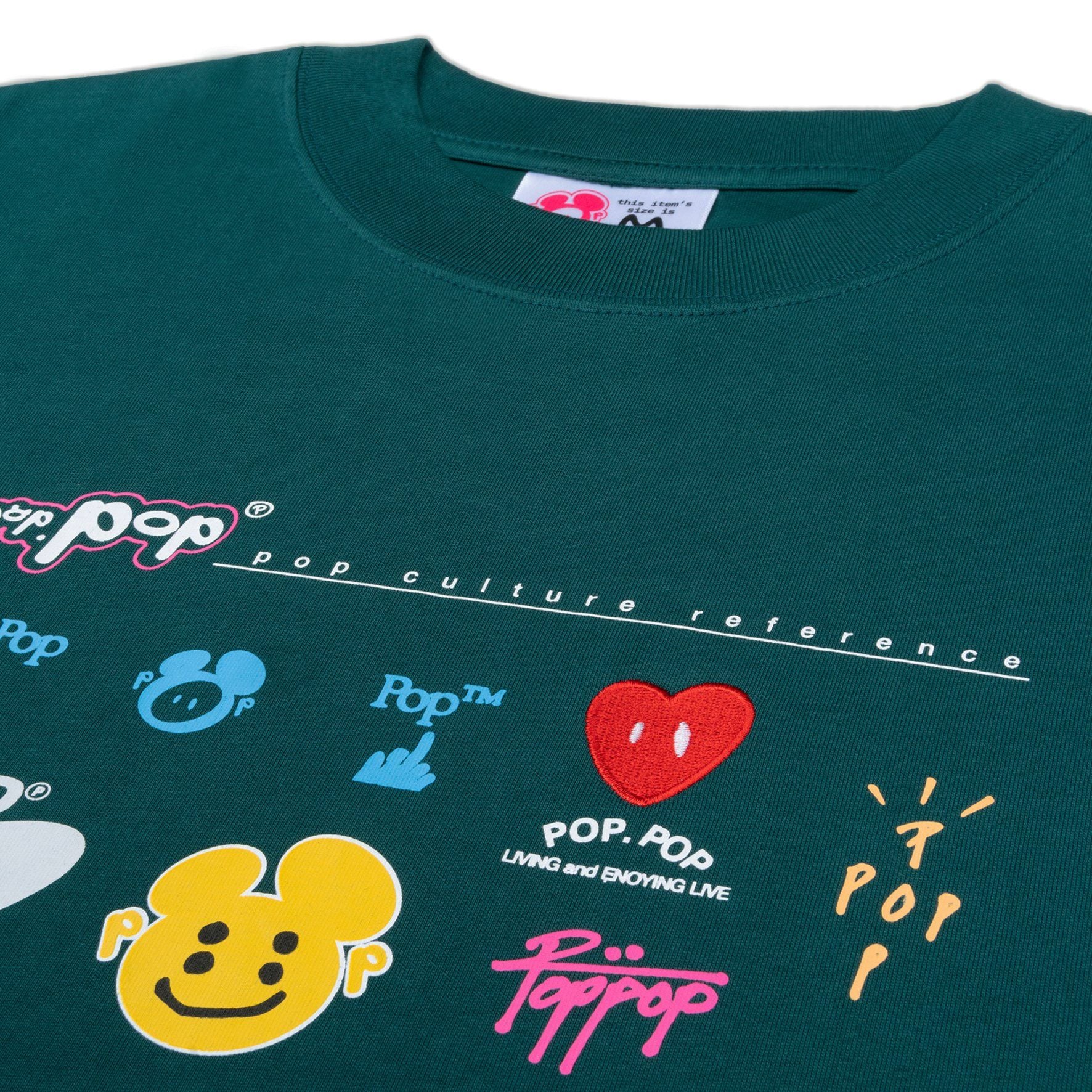 POPPOP PARODY LOGO TEE DARK GREEN – Poppophihi