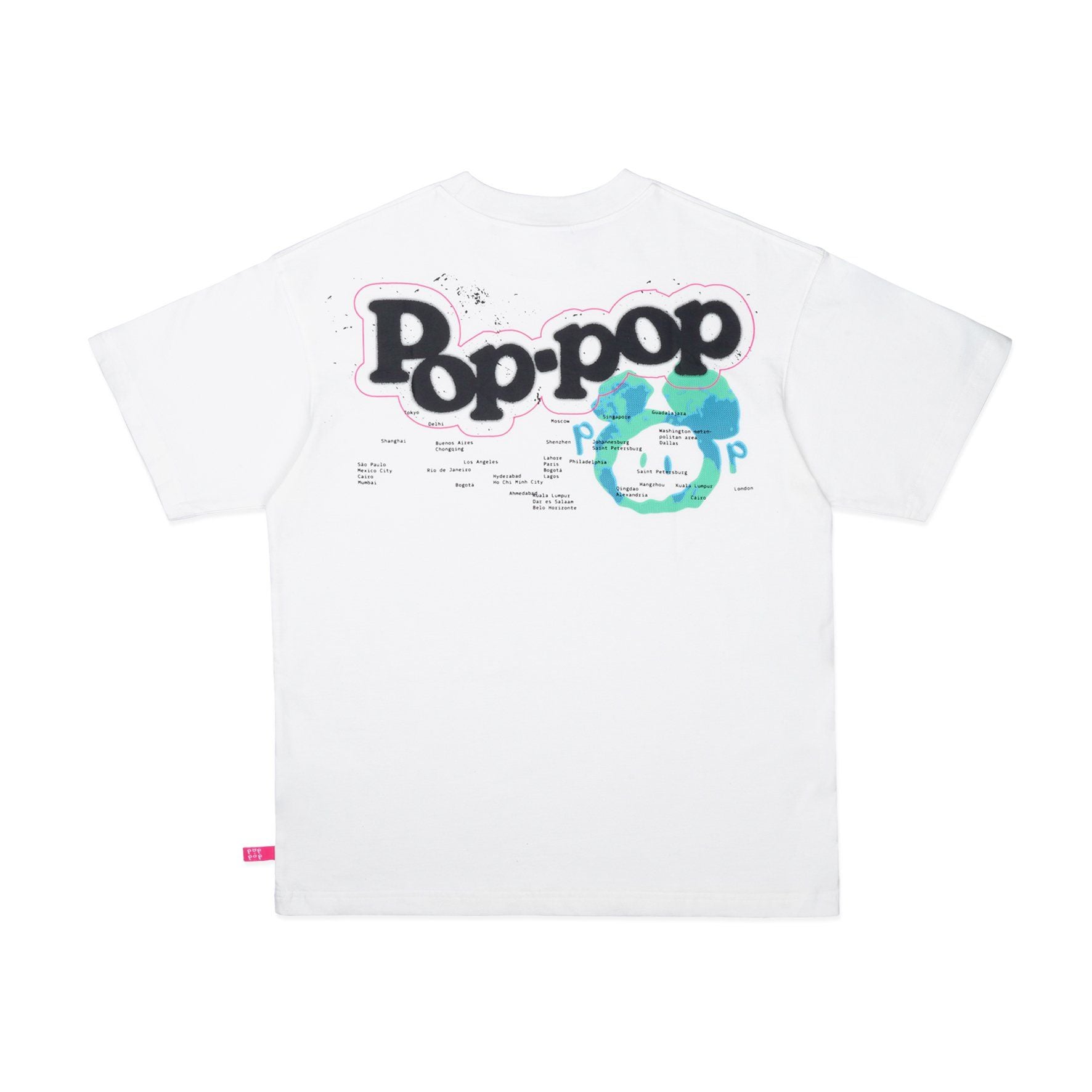 POPPOP WORLD TEE WHITE – Poppophihi