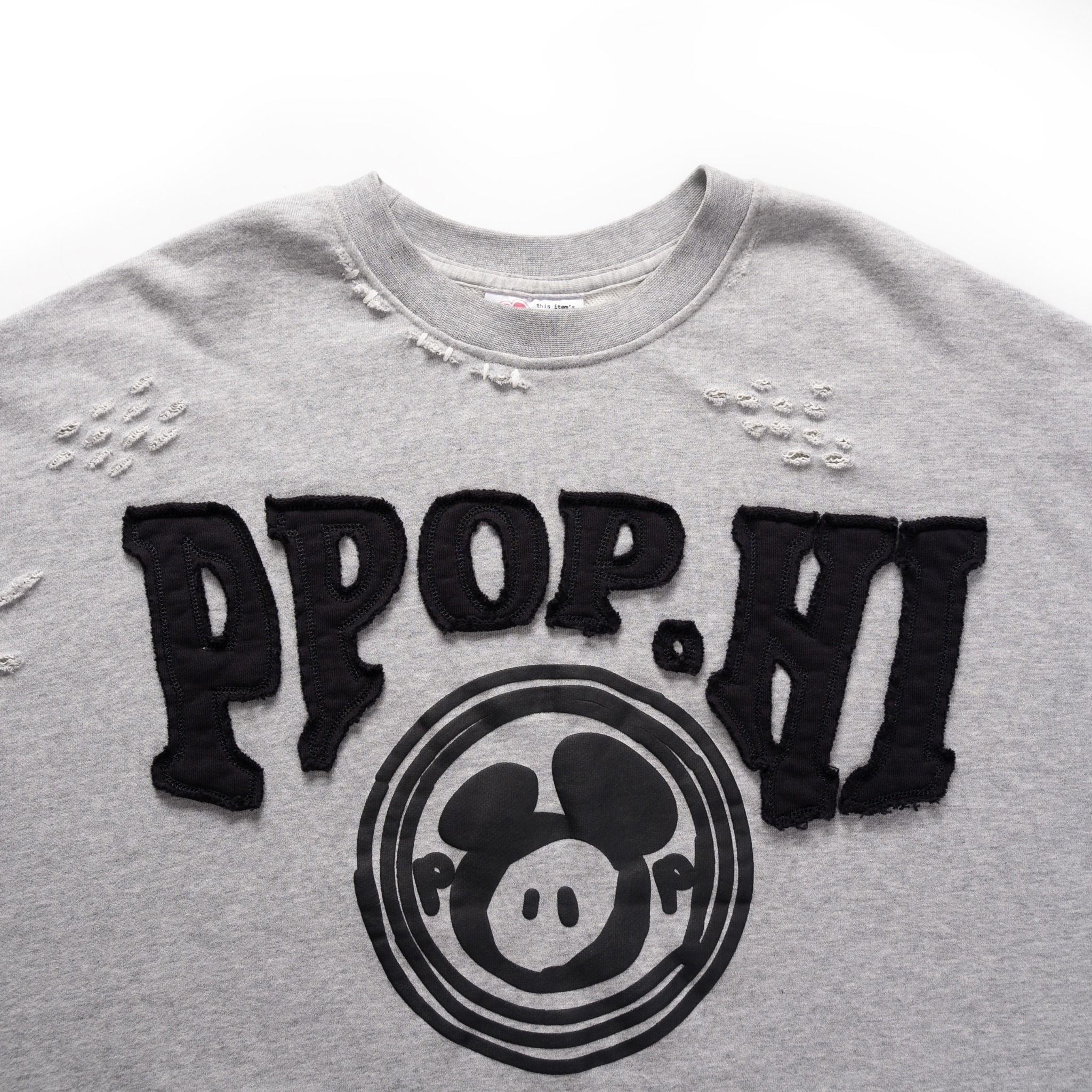 Poppop Logo Sweater Grey – Poppophihi