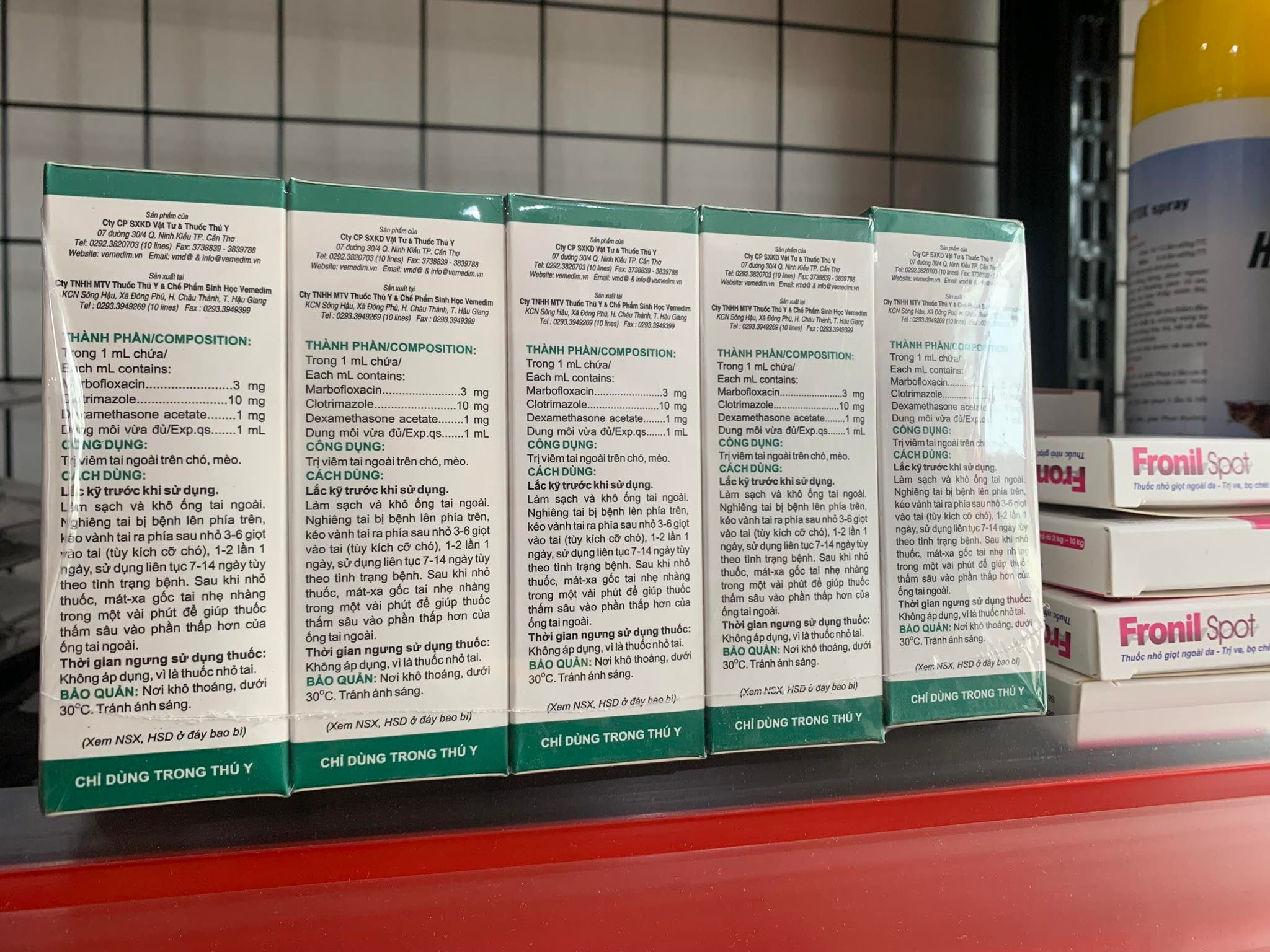 Thuốc nhỏ tai chó mèo VEMEDIM EAR DROPS (Đặc Trị Viêm Tai Chó Mèo 10ml ...