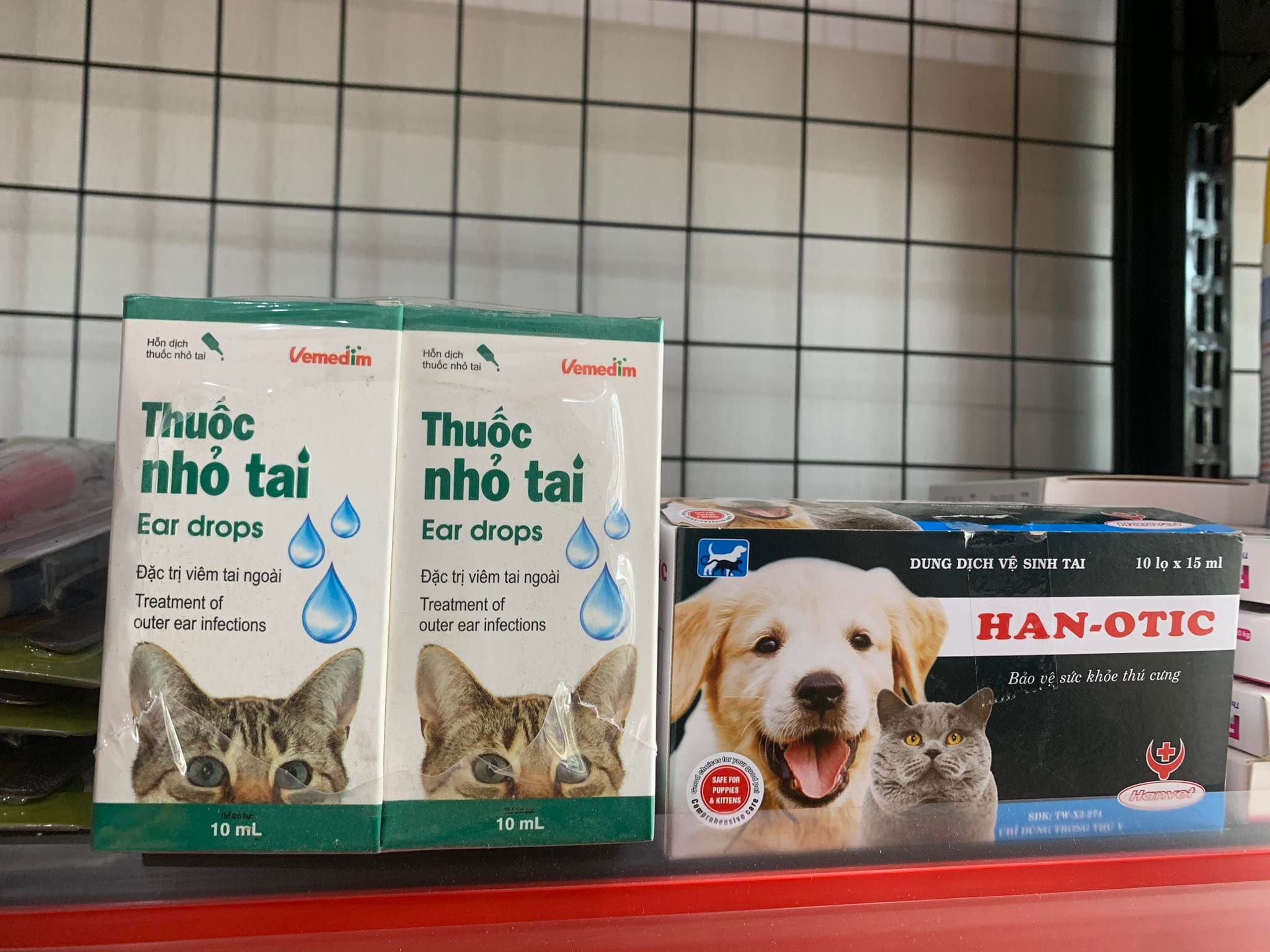 Thuốc nhỏ tai chó mèo VEMEDIM EAR DROPS (Đặc Trị Viêm Tai Chó Mèo 10ml ...