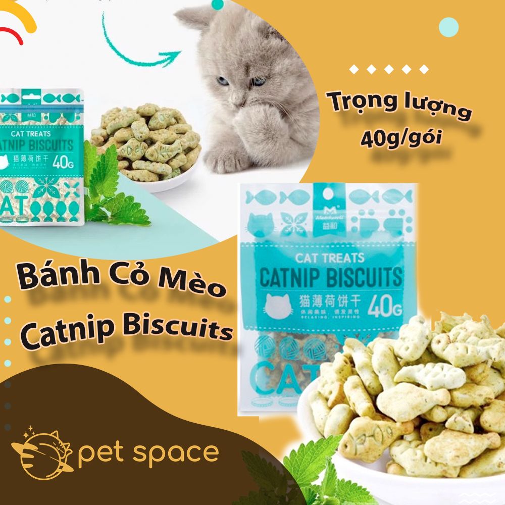 Bánh cỏ mèo Bánh Cỏ Mèo Catnip Biscuits 40g Matchwell – Petspace.vn