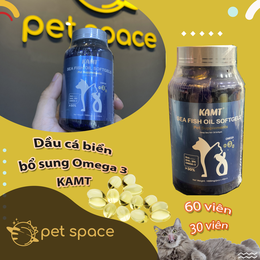Dầu cá Kamt bổ sung omega3 cho chó mèo – Petspace.vn