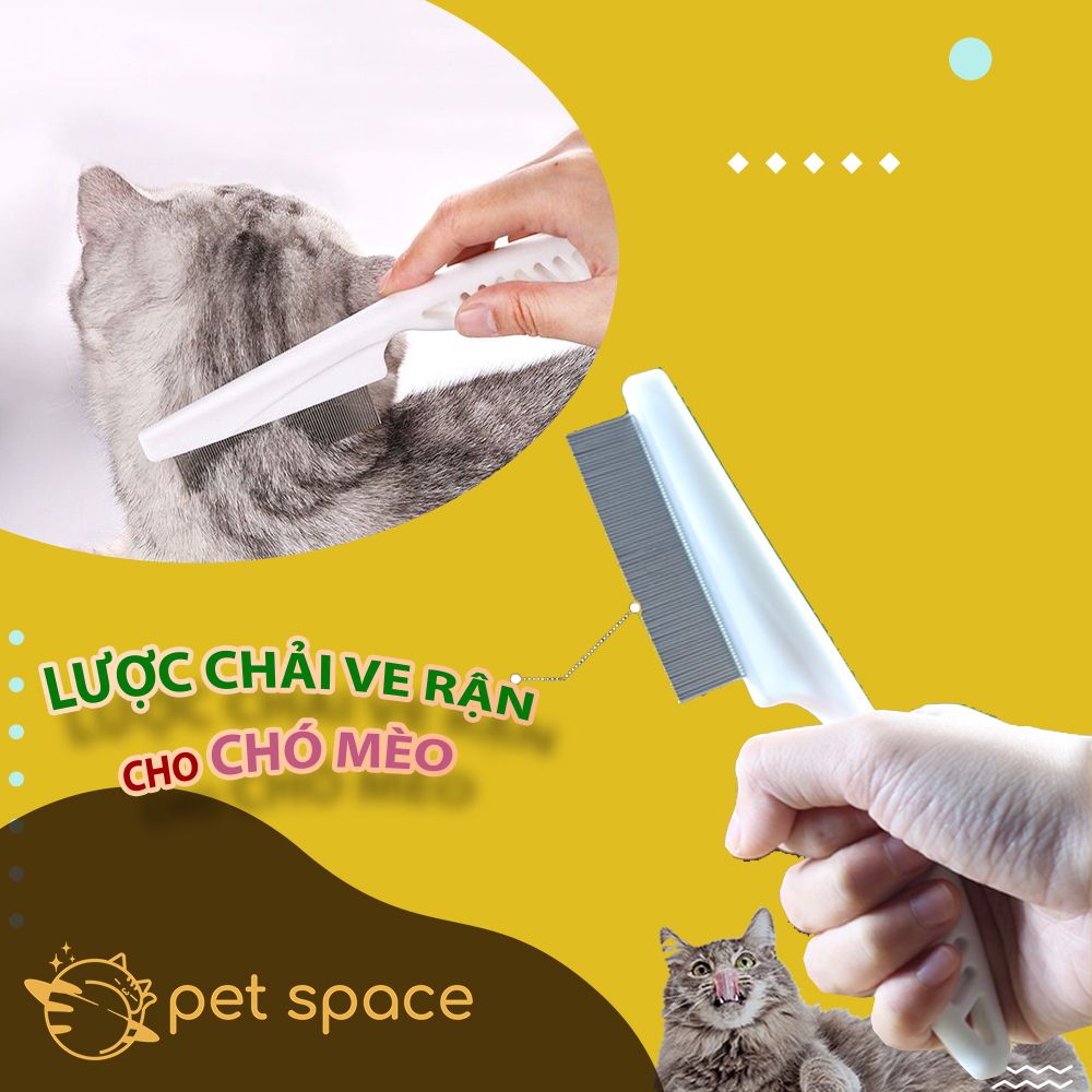 LƯỢC CHẢI VE RẬN CHO CHÓ MÈO – Petspace.vn